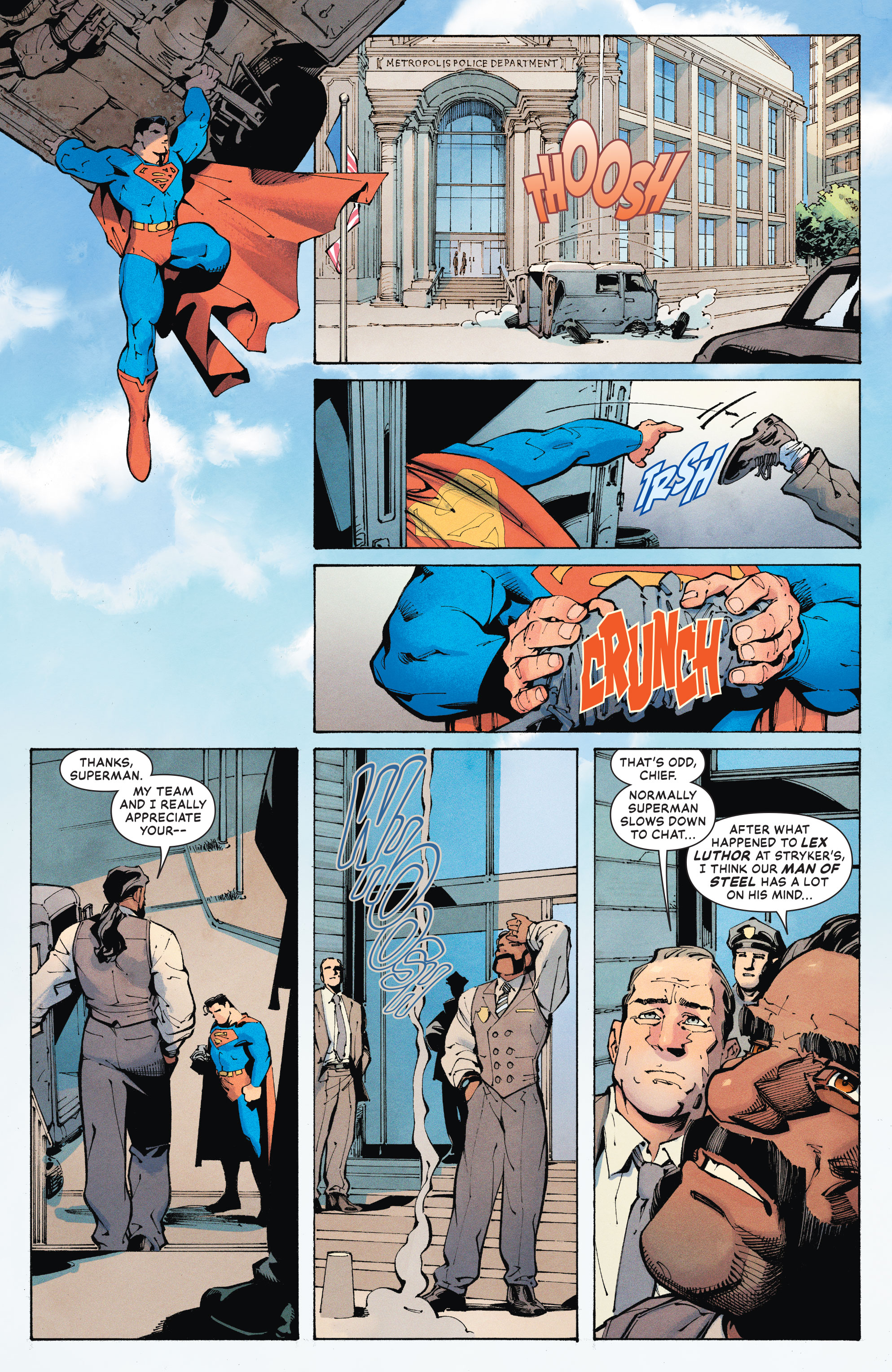 Superman Comic Strip Page